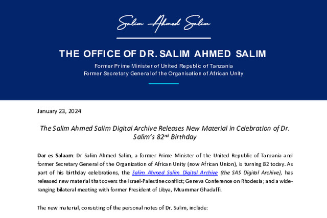 Media | Salim Ahmed Salim