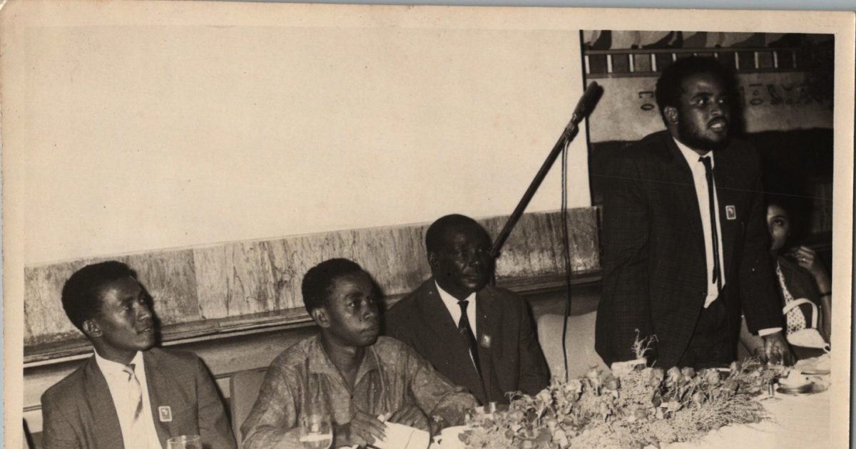 Dr. Salim with President Abeid Karume in Egypt | Salim Ahmed Salim