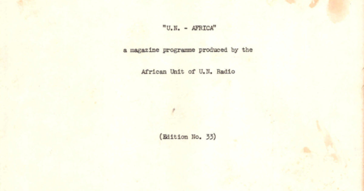 A Radical or a Moderate? Special UN-Africa… | Salim Ahmed Salim